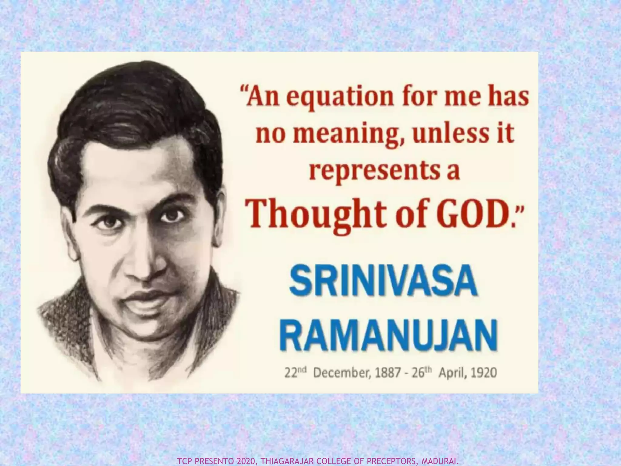 HISTORY OF RAMANUJAN | PPTX