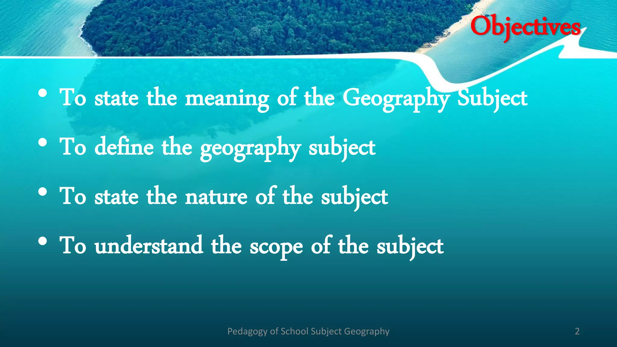 Pedagogy of School Subject Geography | PPT