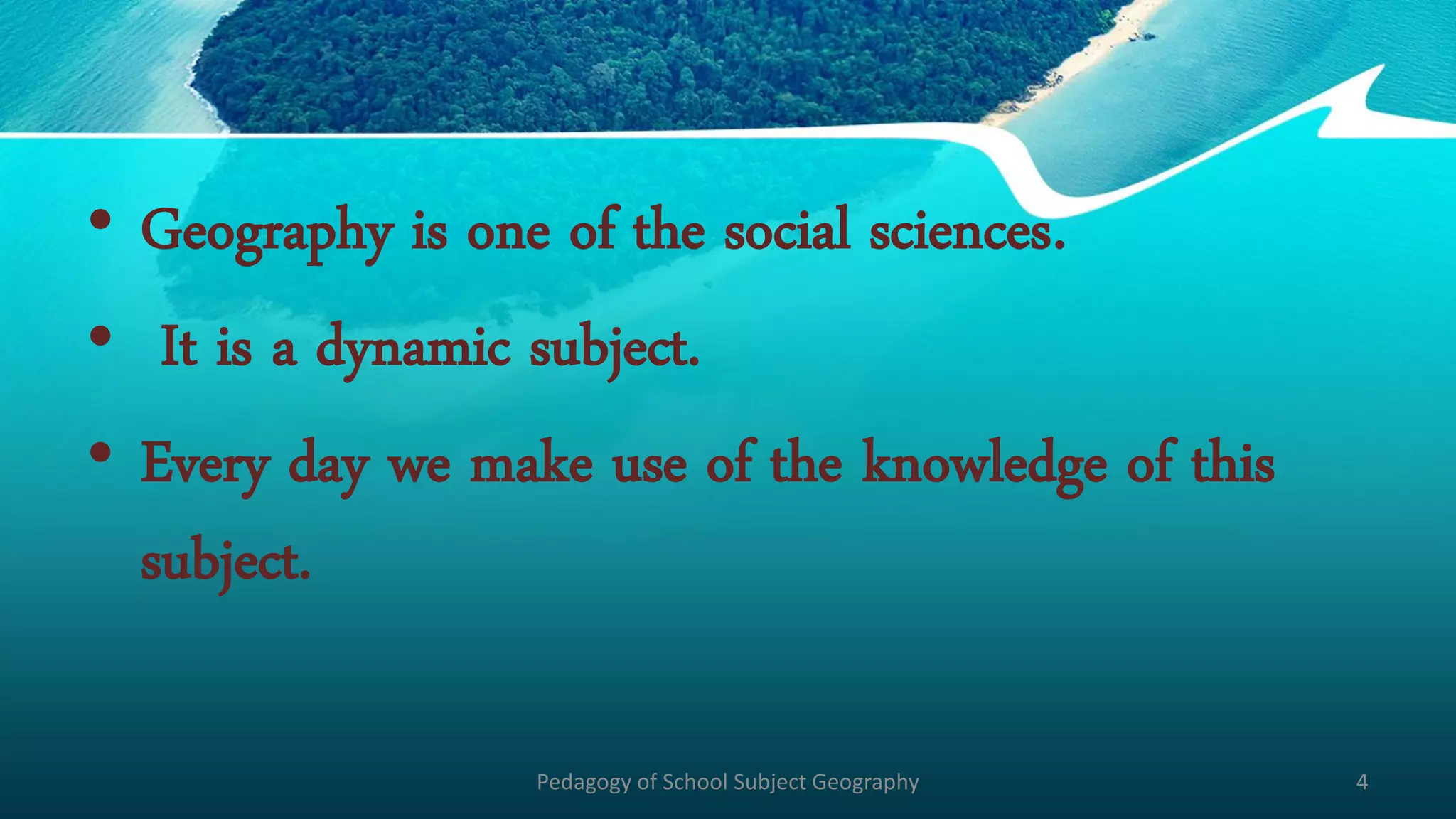 Pedagogy of School Subject Geography | PPT