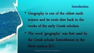 Pedagogy of School Subject Geography | PPT