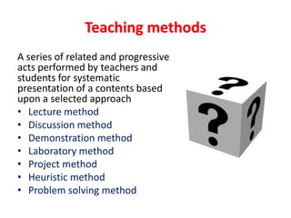 Pedagogy of science | PPTX