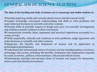 Pedagogy of science | PPTX