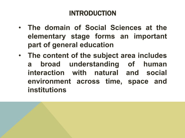 Module 12: Pedagogy of Social Sciences (Upper Primary Stage) | PPTX ...