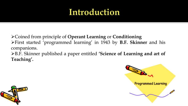 Programmed learning | PPTX | Educational Assessment | Education