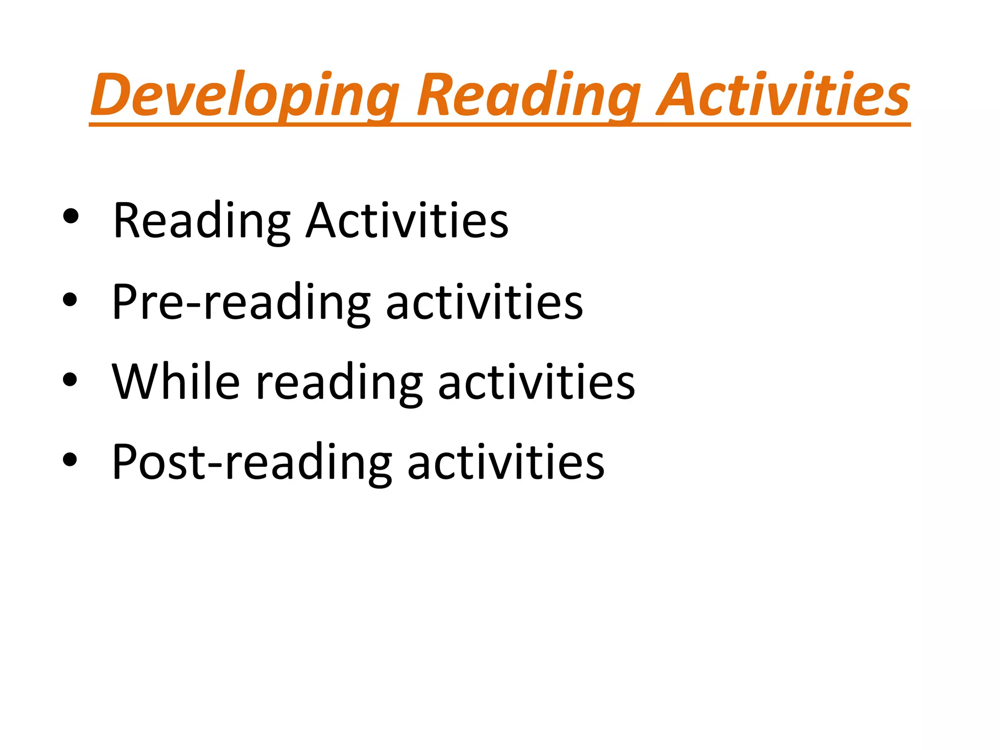 Pedagogy reading skill development 111 Krishna Veni BATCH 3 | PPT