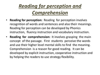 Pedagogy reading skill development 111 Krishna Veni BATCH 3 | PPT