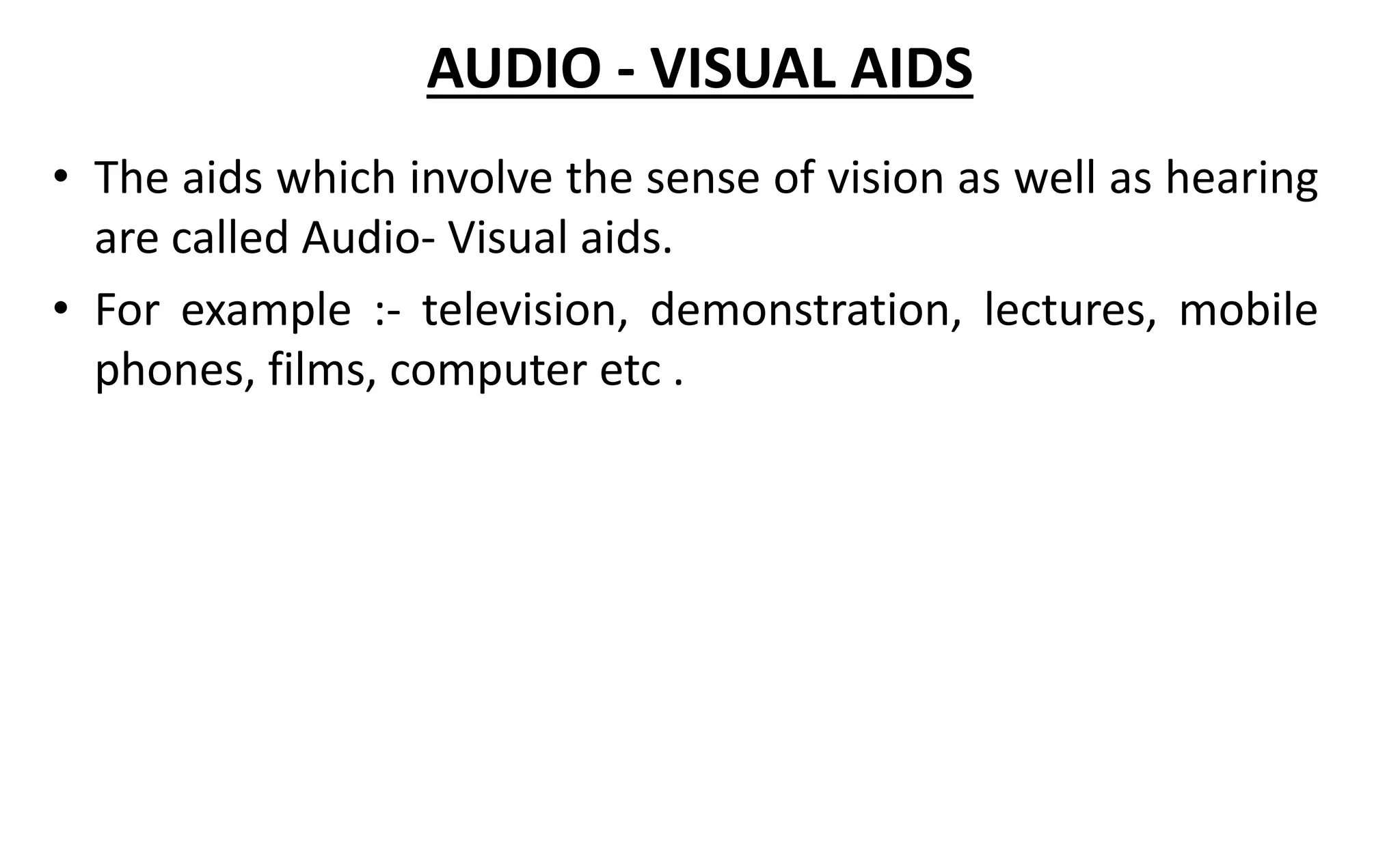 TYPES AND PRINCIPLE OF TEACHING AIDS(PEDAGOGY) | PPT
