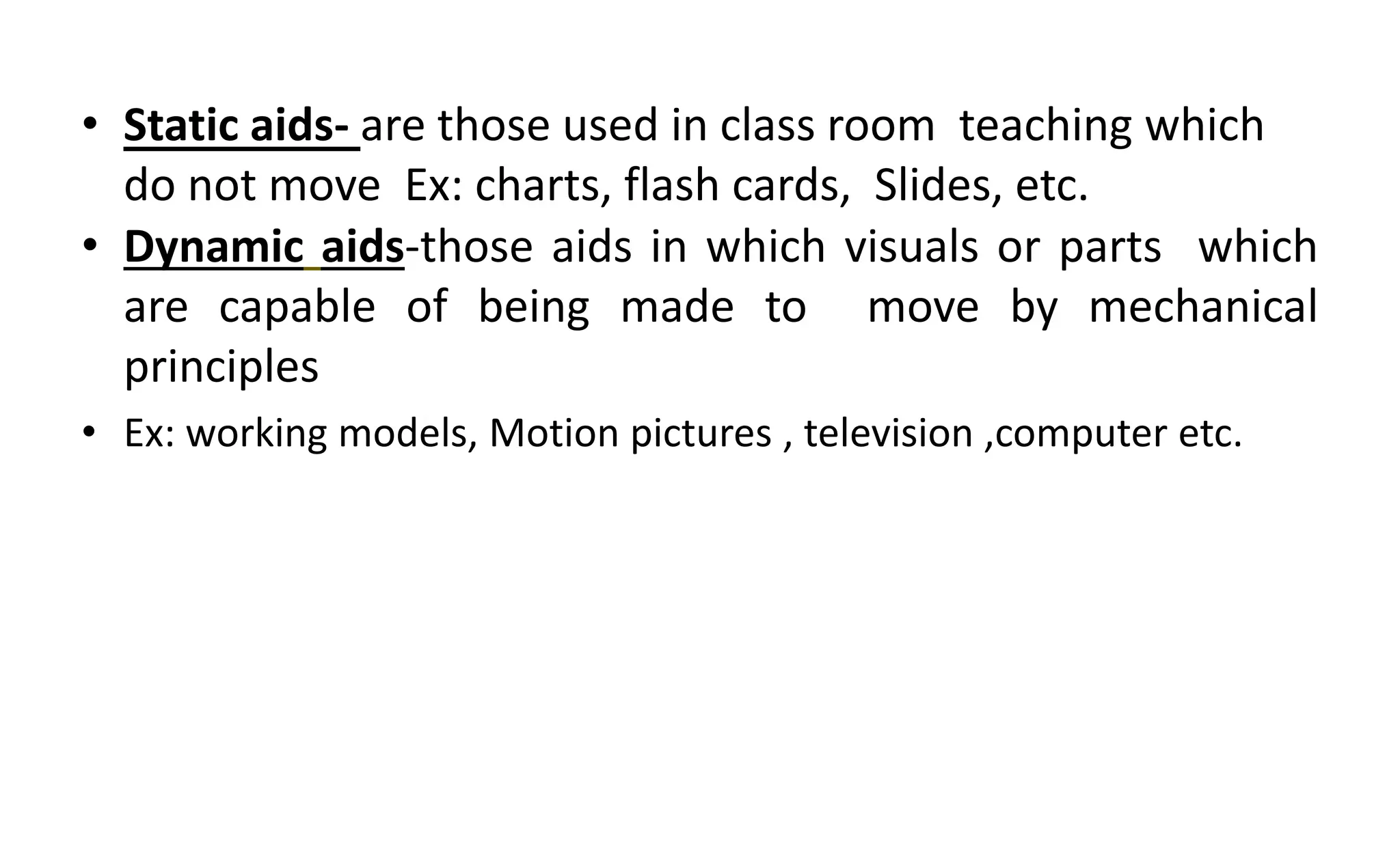 TYPES AND PRINCIPLE OF TEACHING AIDS(PEDAGOGY) | PPT