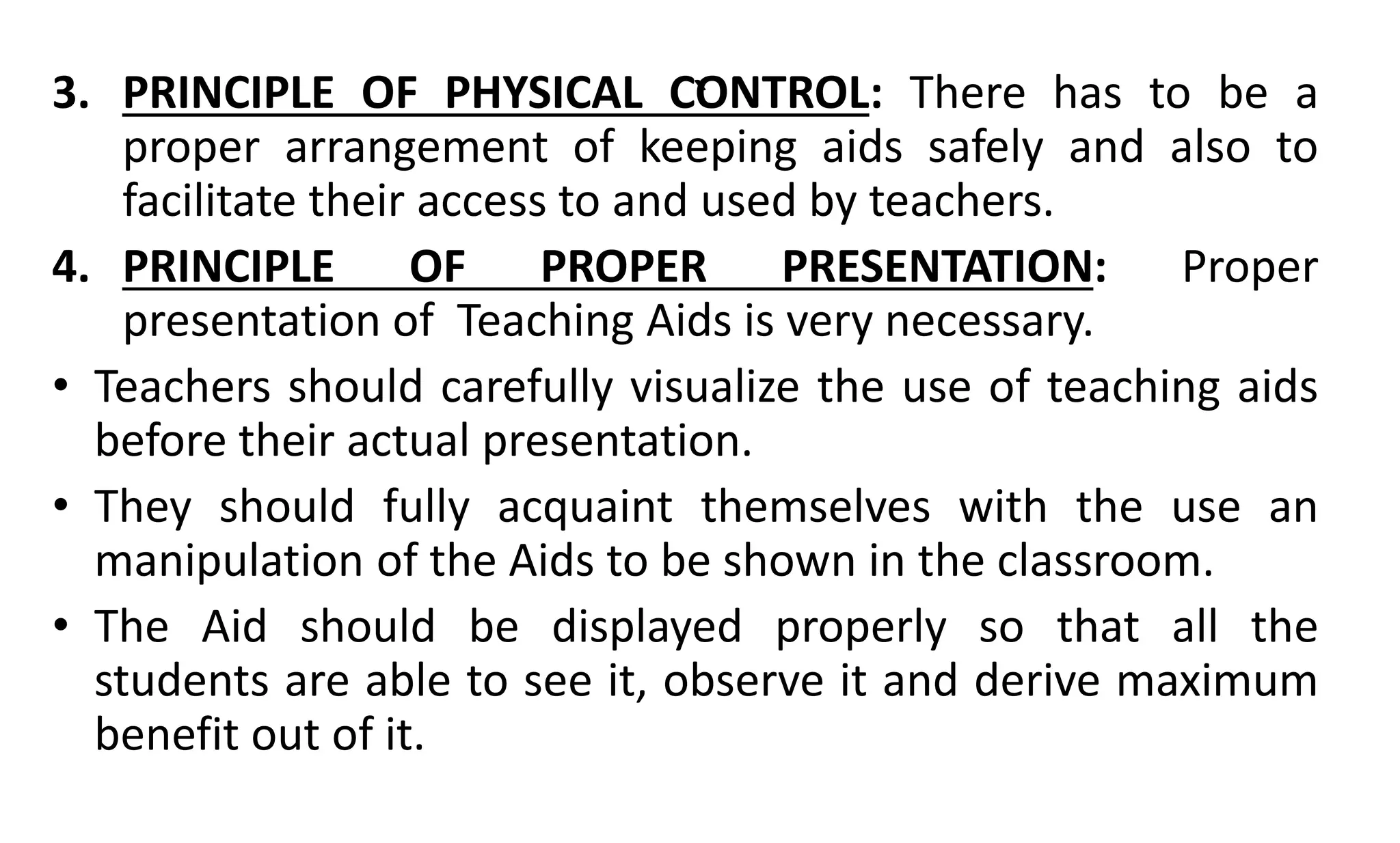 TYPES AND PRINCIPLE OF TEACHING AIDS(PEDAGOGY) | PPT