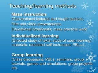 Pedagogy(teaching and learning methods in patient education) | PPT