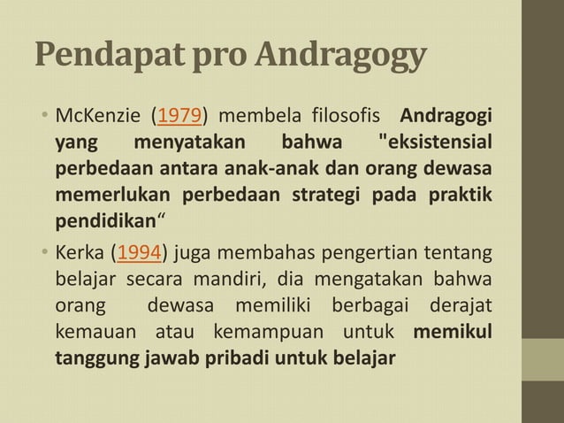 Pedagogy vs andragogy presentation | PPTX