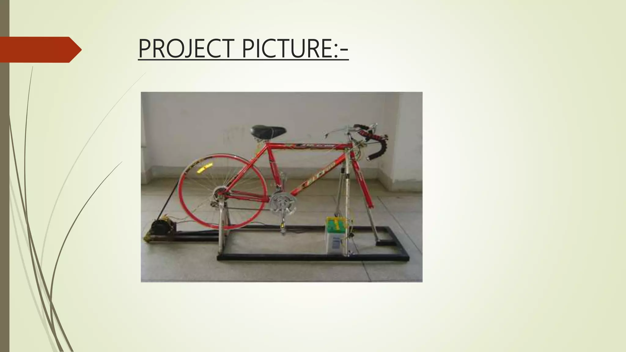 Pedal operated power generation system | PPTX