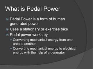 Pedal power | PPTX