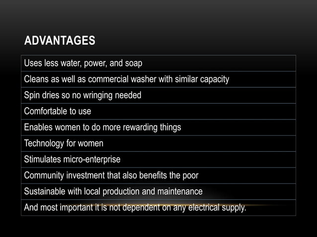 Pedal power washing machine | PPTX