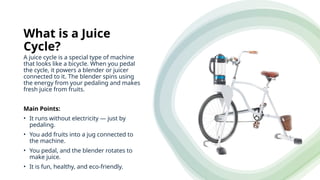 PedalSip(juice Cycle) Idea Details.pptxinerior design | PPTX