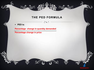 PED and total revenue | Allocation of Resources | PDF