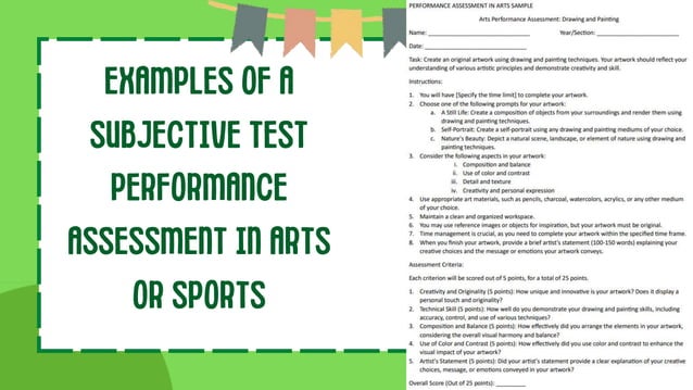 Different types of assessment - Assessment of Learning 1 | PPTX