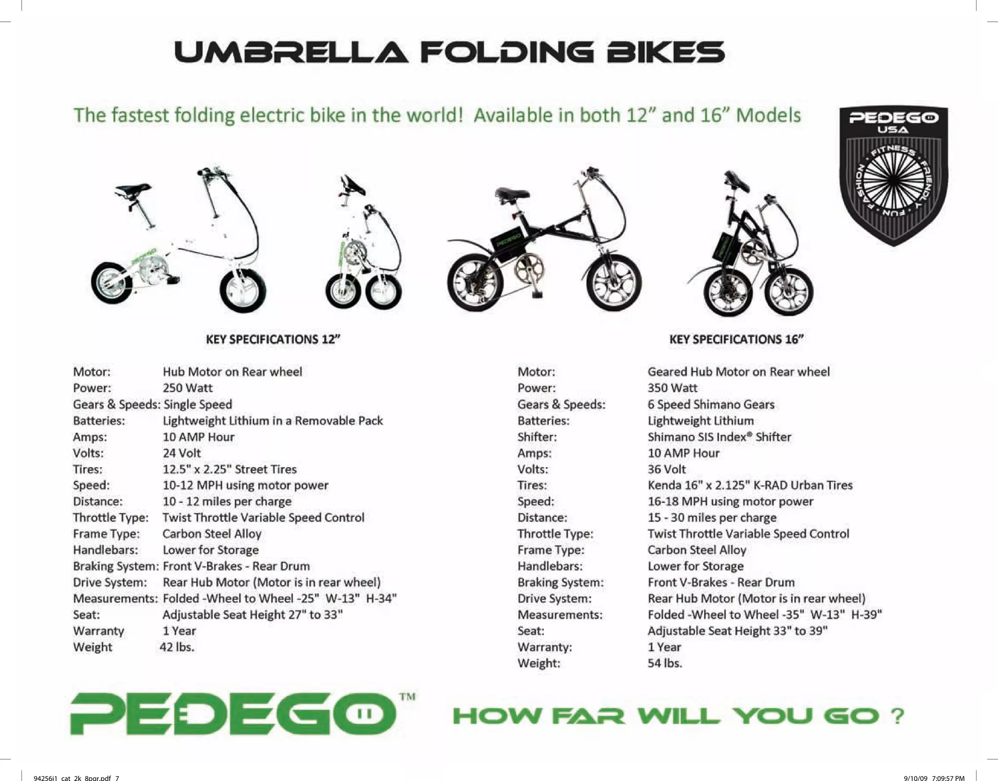 PEDEGO™ bikes | PDF