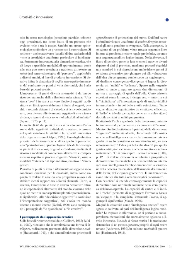 Pederneschi creativita e_innovazione_organizzativa | PDF