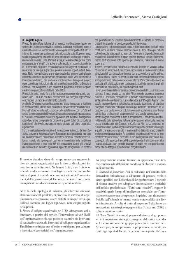 Pederneschi creativita e_innovazione_organizzativa | PDF