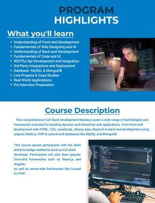 Full Stack web Developer Course in Jaipur | PDF | Web Development | Internet