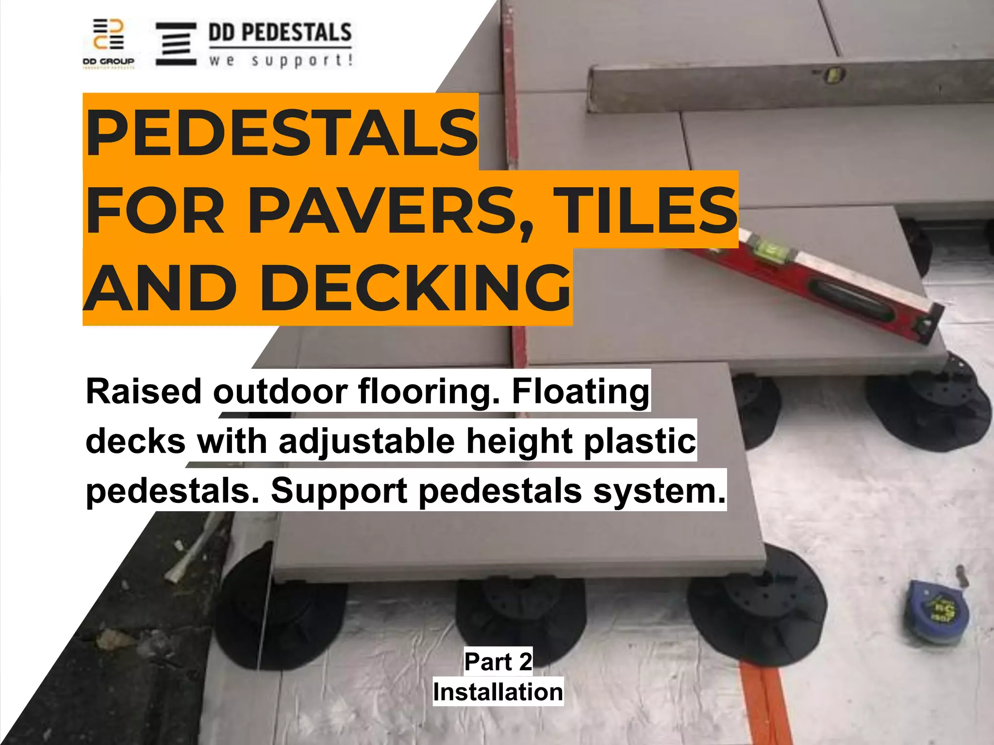 Pedestals for pavers, tiles and decking | PDF