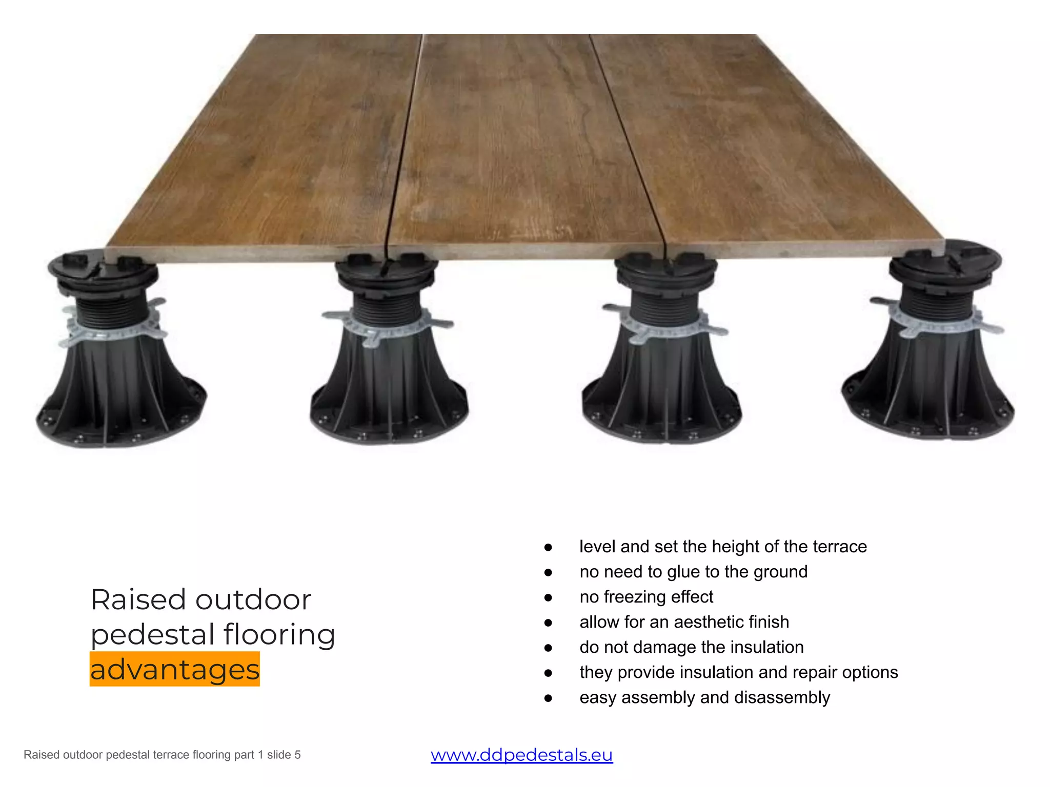 Pedestals for pavers, tiles and decking | PDF