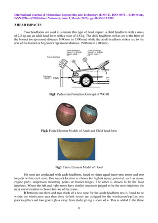 Pedestrian head impact analysis | PDF