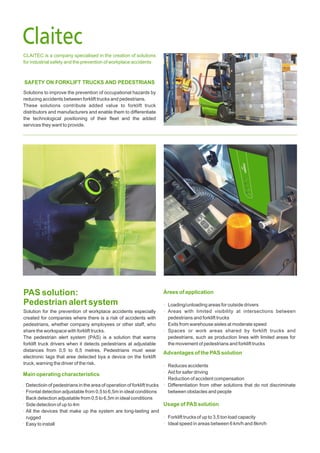 PAS: Pedestrian Alert System Claitec | PDF
