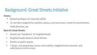 Pedestrian and cyclist collisions on the great streets | PPTX