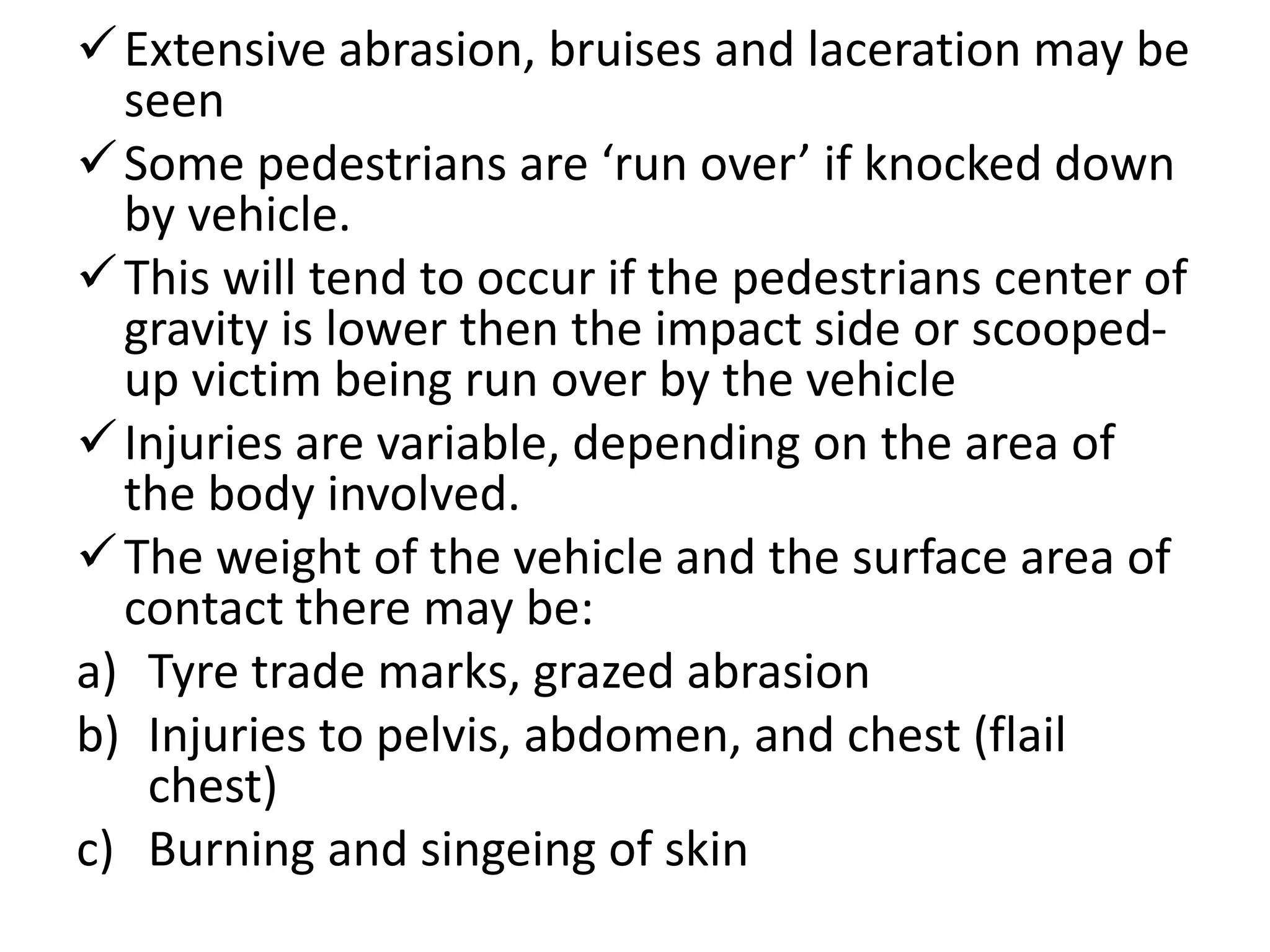 Pedestrian injuries in road traffic accidents | PPTX