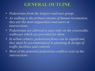 Pedestrian level of service for crosswalks at urban intersections | PPTX