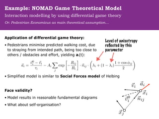 Pedestrian modelling | PDF