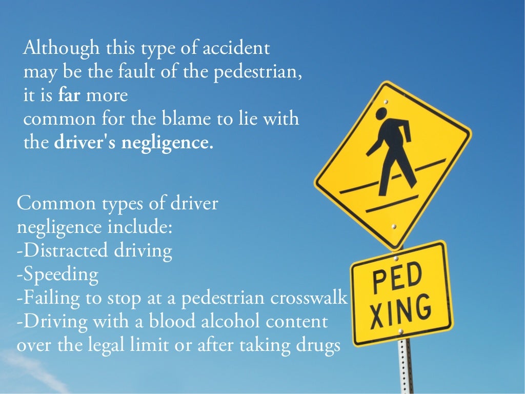 Common Causes Of Pedestrian Accidents