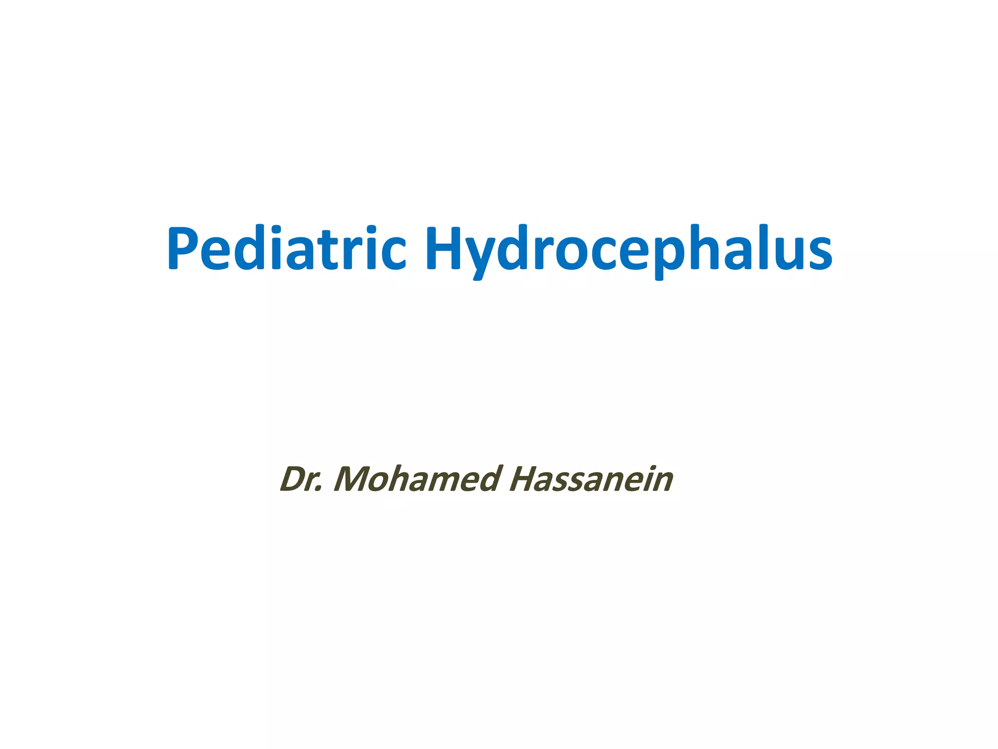 Pediatric Hydrocephalus | PDF
