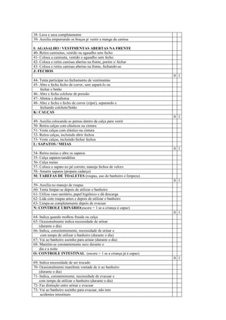 Pedi Formulário de avaliação pediatrica fisio | PDF