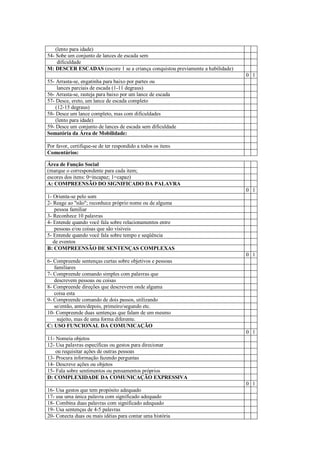 Pedi Formulário de avaliação pediatrica fisio | PDF