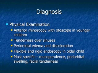 Pediatric Sinusitis | PPT
