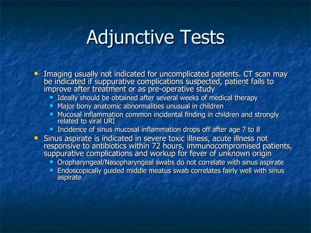 Pediatric Sinusitis | PPT | Ear, Nose and Throat Conditions | Diseases ...