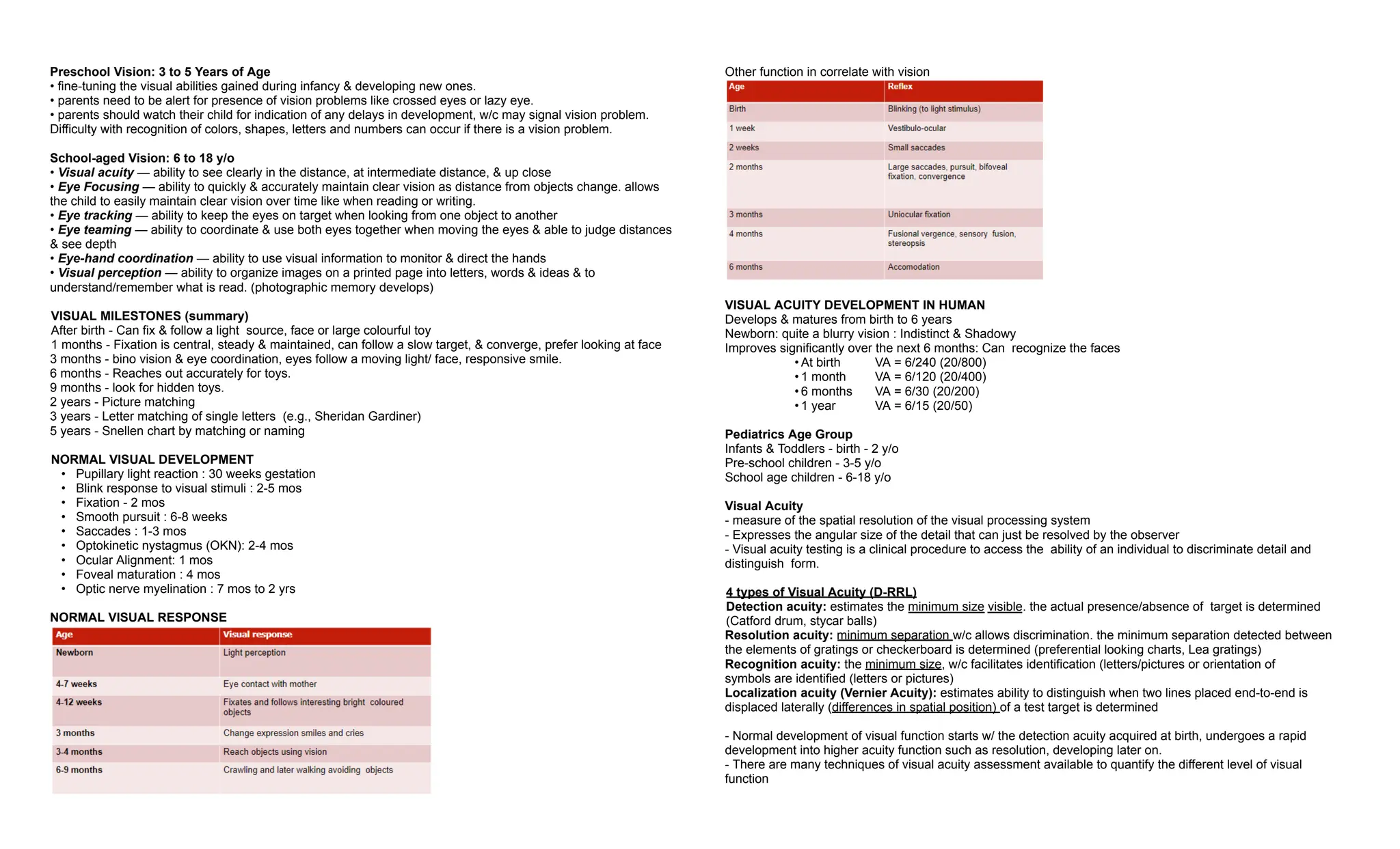 PEDIATRICs. eye growth and development | PDF
