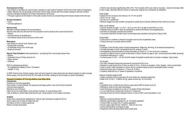 PEDIATRICs. eye growth and development | PPT