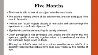 Pedia development of vision, visual development | PPTX