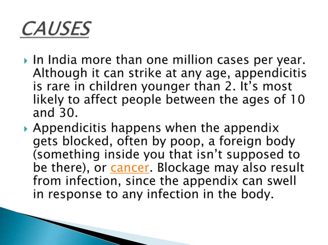Pedi appendicitis | PPT