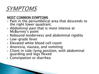 Pedi appendicitis | PPTX
