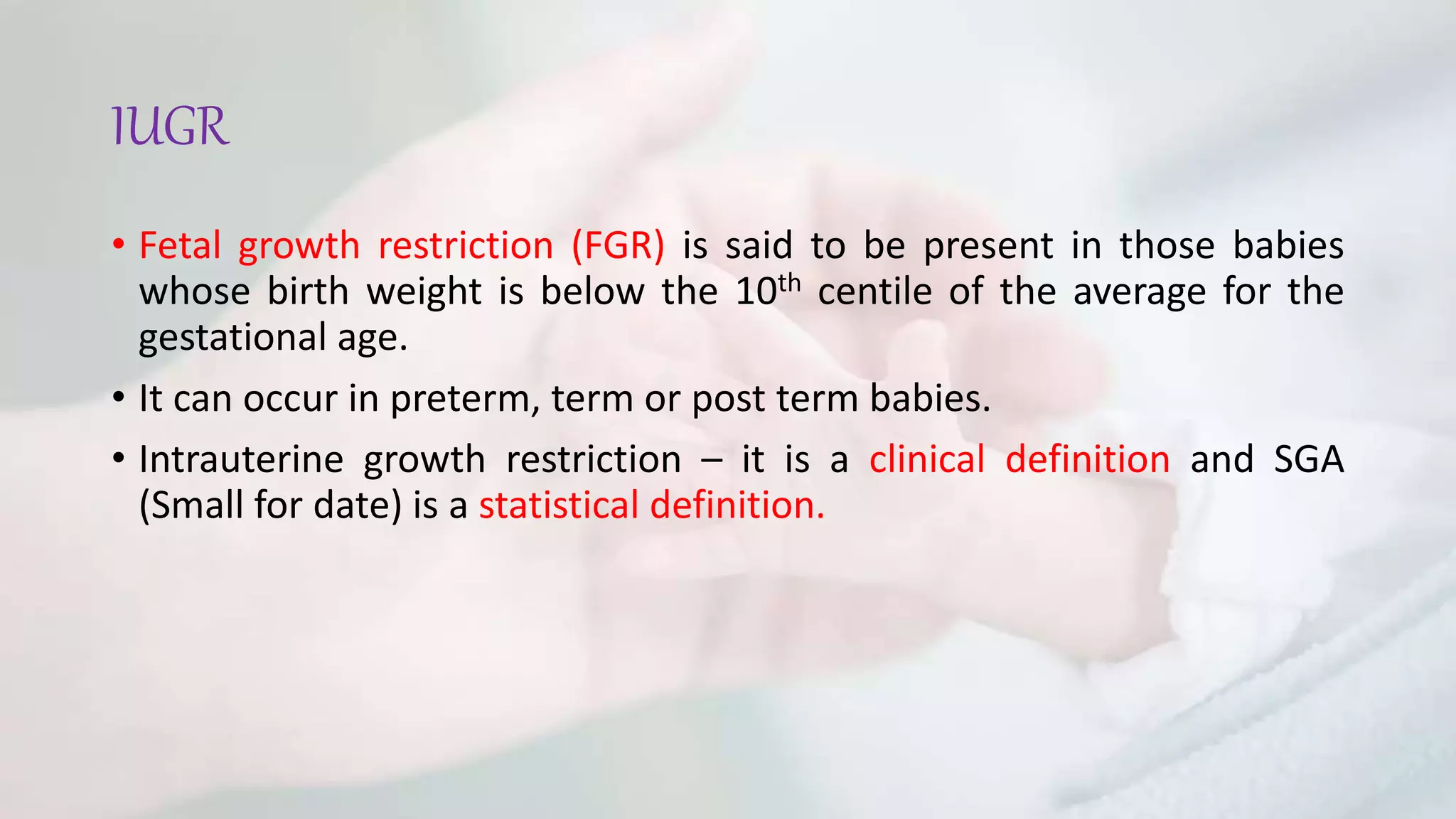 Nursing management of Preterm, Term, Post-term and IUGR Baby.pptx