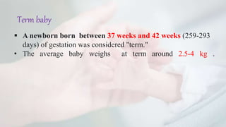 Nursing management of Preterm, Term, Post-term and IUGR Baby.pptx