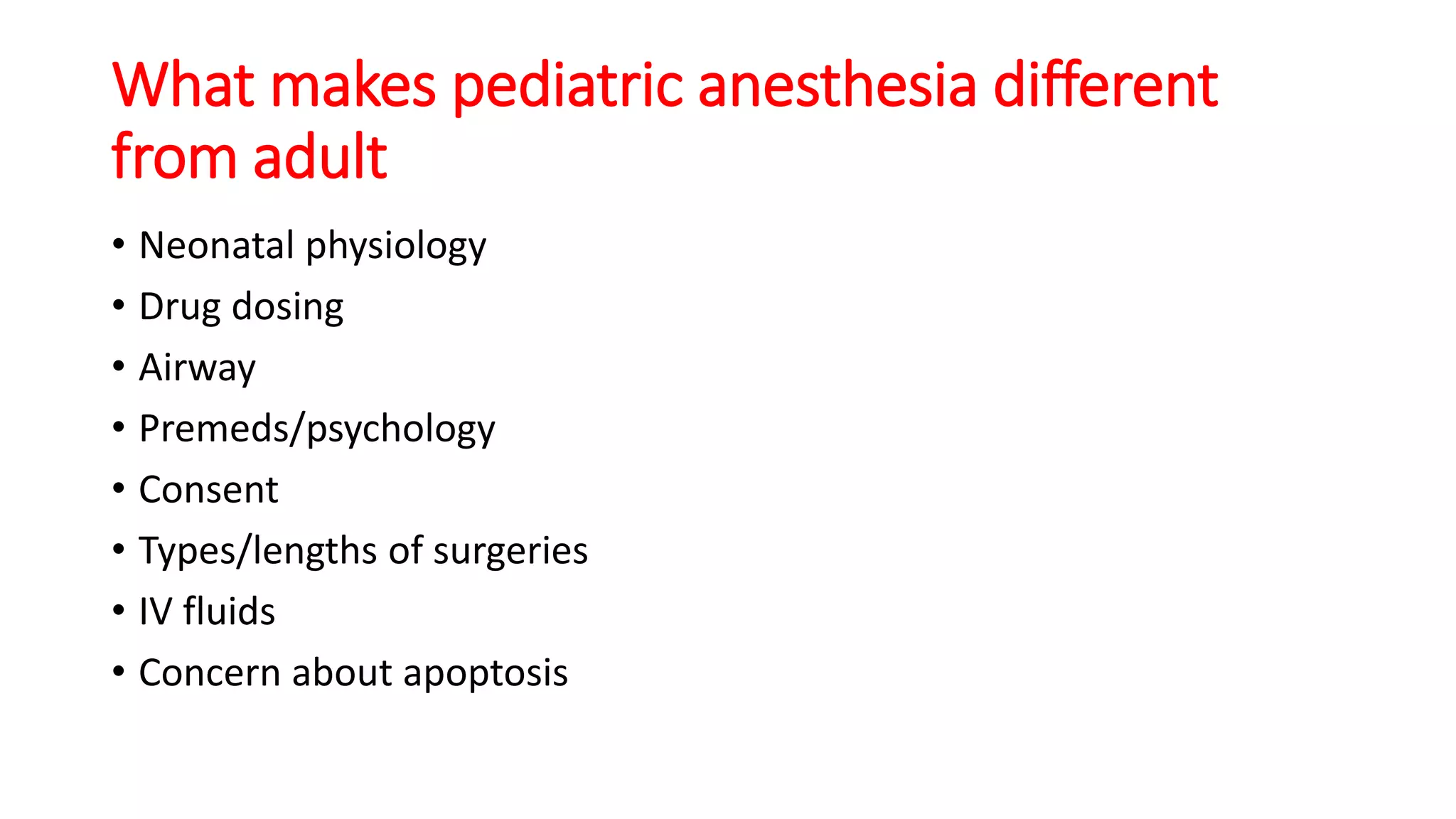 Pediatirc anesthesia.pptx final.pptx-jan 20 | PPTX