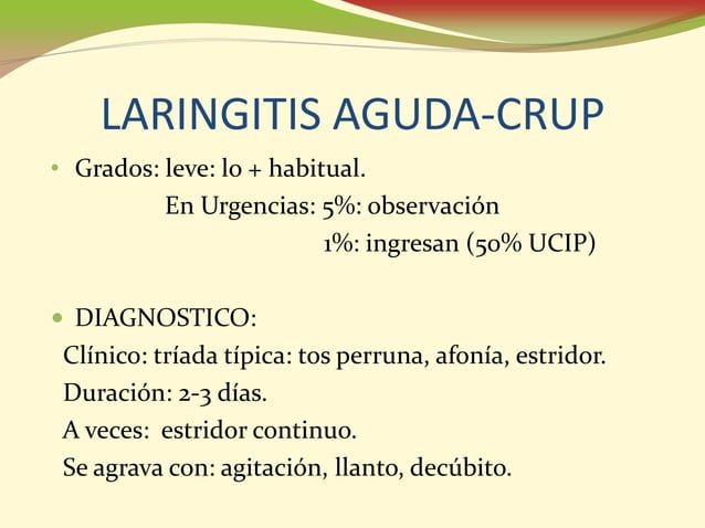 Pediatría laringitis | PPT