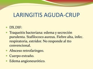 Pediatría laringitis | PPTX