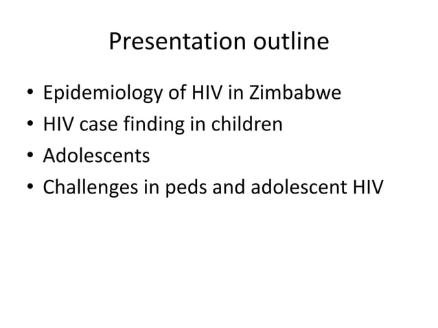 Pediatric and Adolescent HIV | PDF | Sexual Health | Diseases and ...